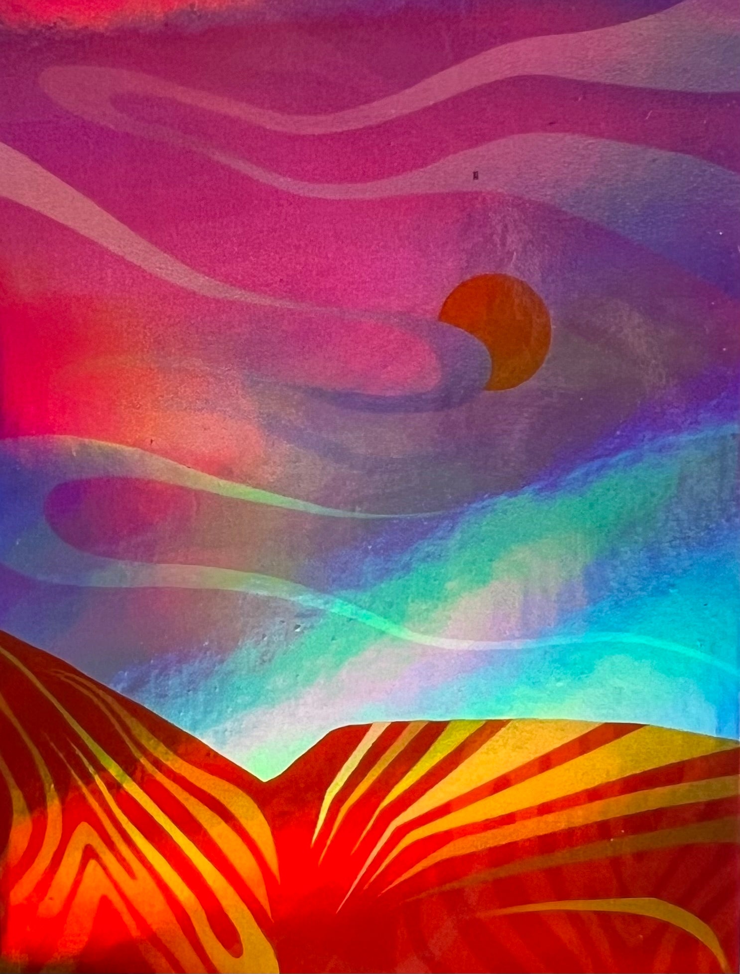 Pink Skies Sticker – Calee Dunlap Art