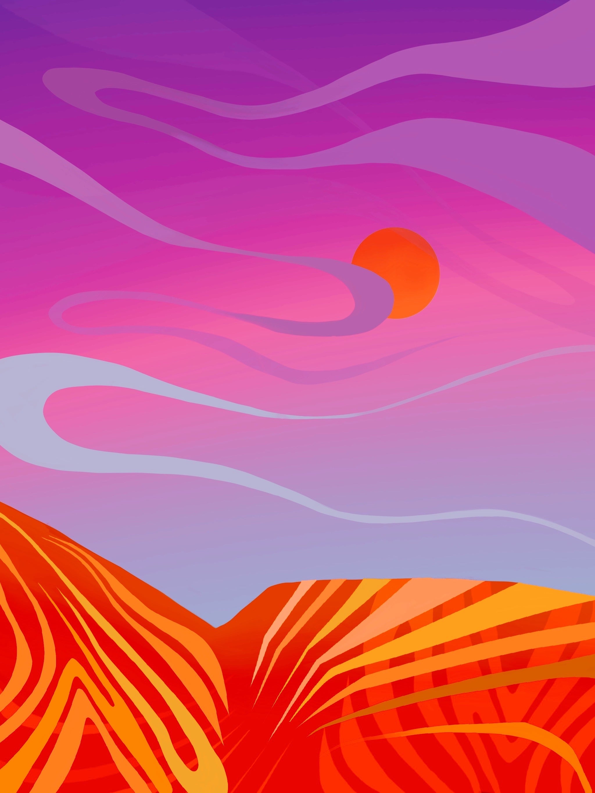 Pink Skies – Calee Dunlap Art